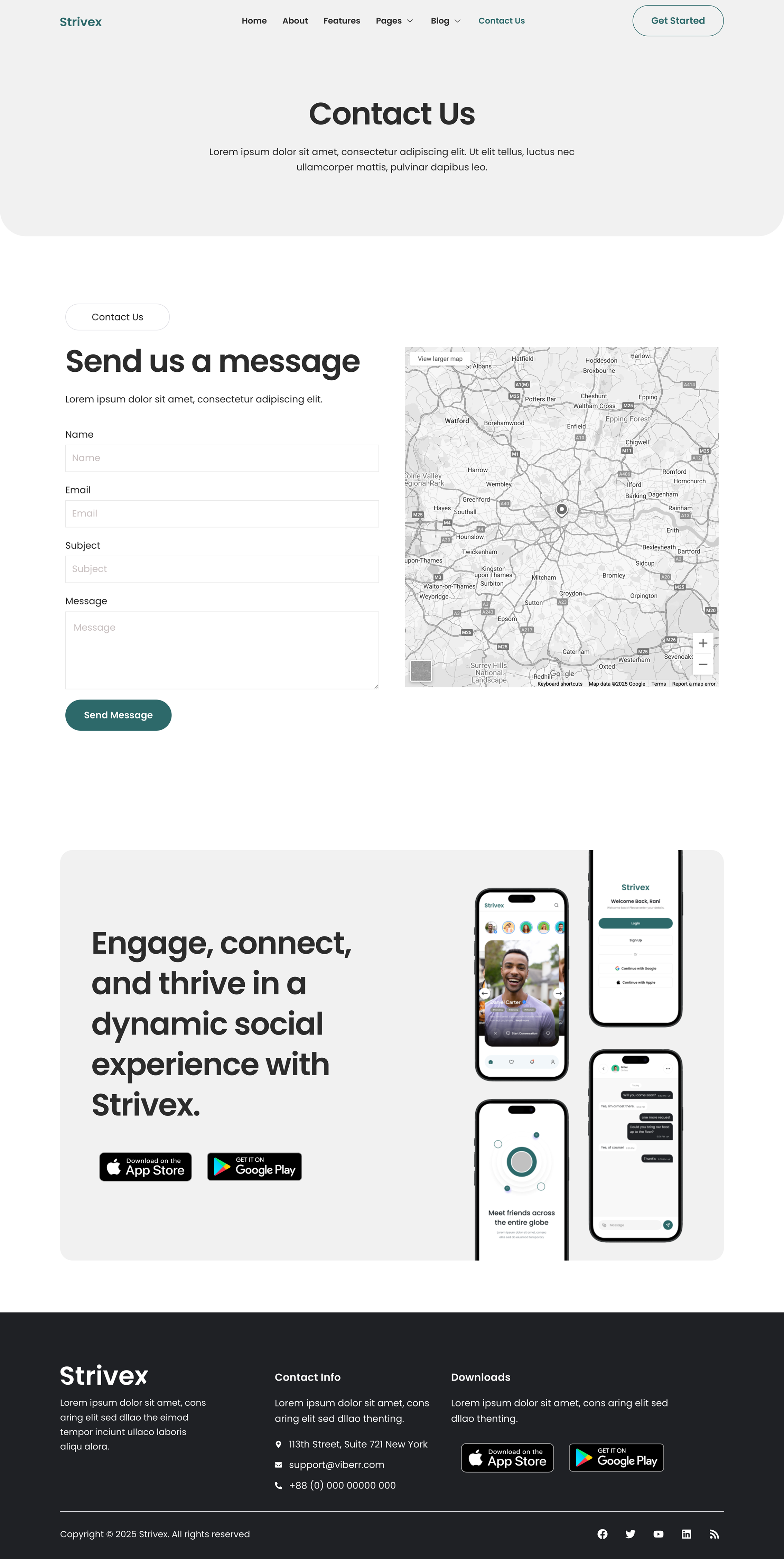 Strivex - Mobile App & Startup Showcase Elementor Template Kit by codeinsolutions
